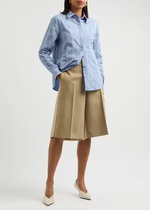 3.1 Phillip Lim Striped Cotton-blend Poplin Shirt