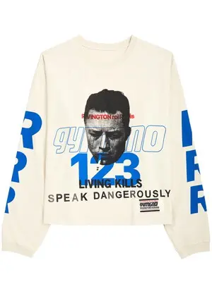 RIVINGTON ROI REBIS Speak Dangerously Printed Cotton Top