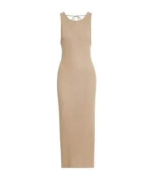 Onia Linen Cutout Maxi Dress - Sand