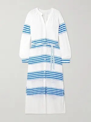 LEMLEM Makeda Striped Maxi Dress - Blue