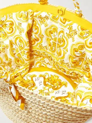 Dolce & Gabbana Raffia Tote Bag