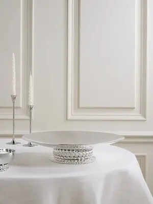 Christofle Babylone Embellished -plated Serving Dish