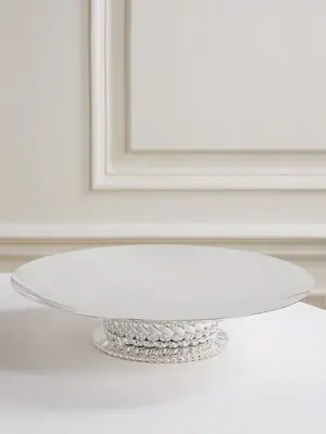 Christofle Babylone Embellished -plated Serving Dish - Silver