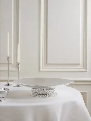 Christofle Babylone Embellished -plated Serving Dish