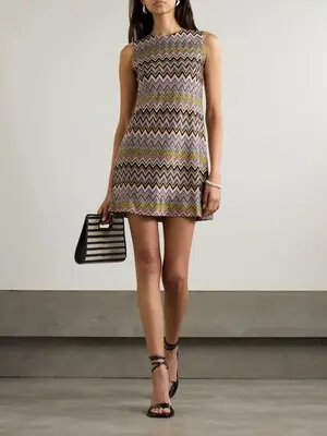 Missoni Striped Knitted Mini Dress
