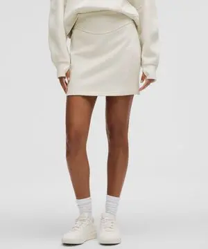 Lululemon Scuba High-Rise Mini Skirt Bone