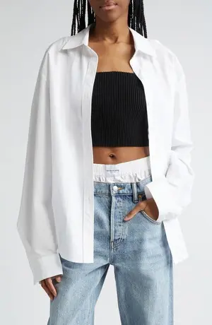 Alexander Wang Rib Camisole & Button-up Shirt