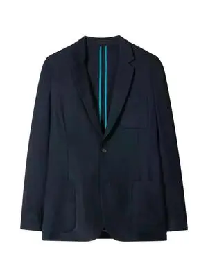 Paul Smith Single-breasted Wool Blazer - Blue