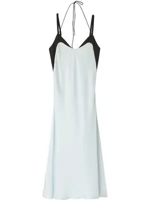 JIL SANDER Contrast Detail Midi Dress