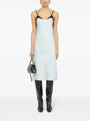 JIL SANDER Contrast Detail Midi Dress