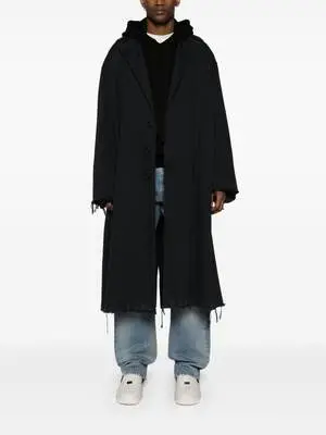 Palm Angels Single-breasted Twill Coat