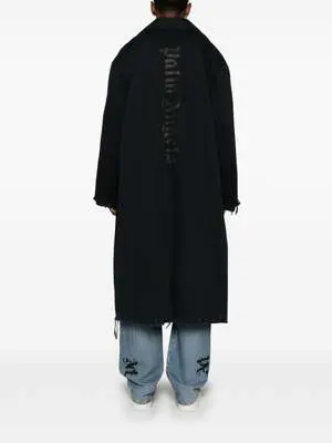Palm Angels Single-breasted Twill Coat