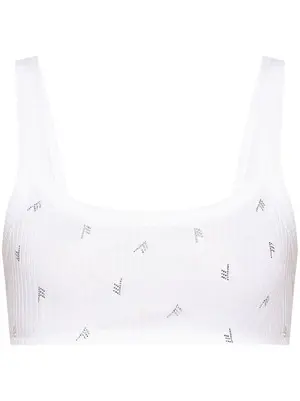 Attico All-over Logo Tank - White