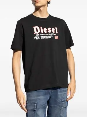 DIESEL® Logo-print Cotton T-shirt