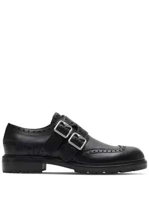 Burberry Leather Monk Shoes