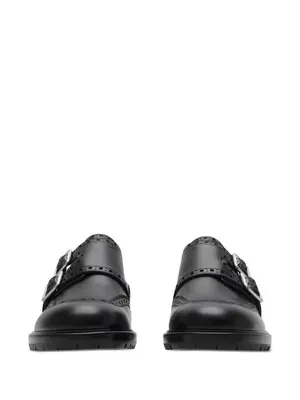 Burberry Leather Monk Shoes