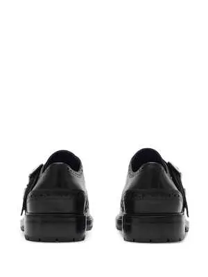 Burberry Leather Monk Shoes