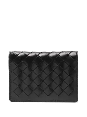 ASPINAL OF LONDON Woven-design Bi-fold Cardholder - Black