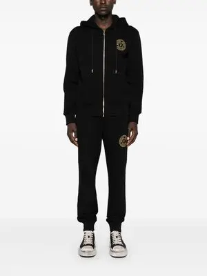 Versace Logo-embroidered Cotton Track Pants