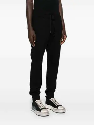 Versace Logo-embroidered Cotton Track Pants