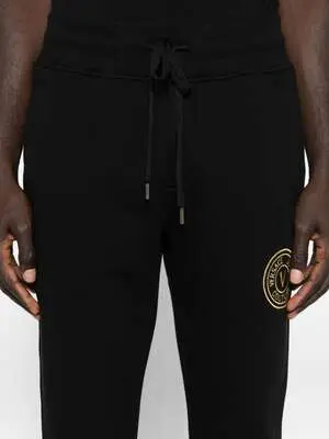 Versace Logo-embroidered Cotton Track Pants