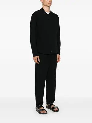 Giorgio Armani Wool Zip-up Jacket And Trousers Set