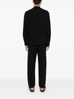 Giorgio Armani Wool Zip-up Jacket And Trousers Set