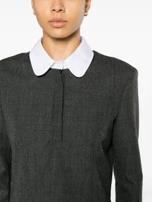 Thom Browne Virgin Wool Mini Shift Dress