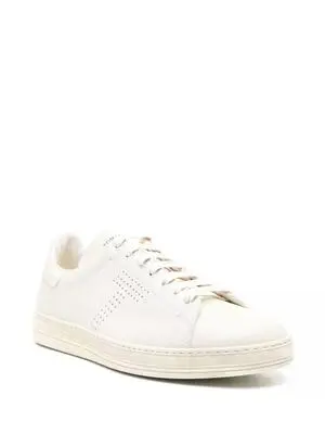 TOM FORD Warwick Leather Sneakers - Neutrals