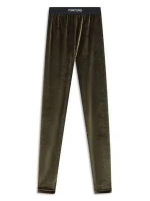 TOM FORD Velvet Leggings - Green