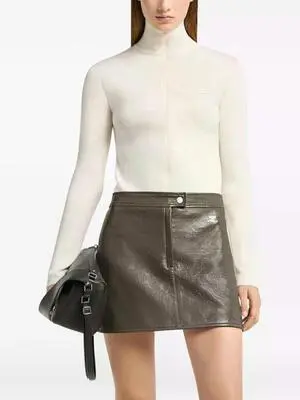 COURREGES Reedition Vinyl Mini Skirt - Green