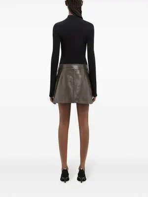 COURREGES Reedition Vinyl Mini Skirt - Green