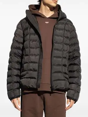 DIESEL® Logo-appliqué Puffer Jacket