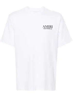 Amiri Bones Stacked Cotton T-shirt - White