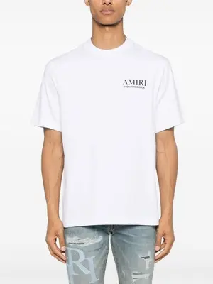 Amiri Bones Stacked Cotton T-shirt - White