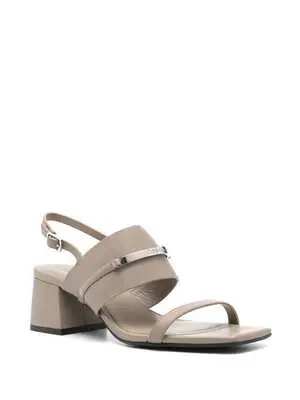 Calvin Klein 45mm Slingback Leather Sandals