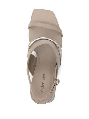 Calvin Klein 45mm Slingback Leather Sandals