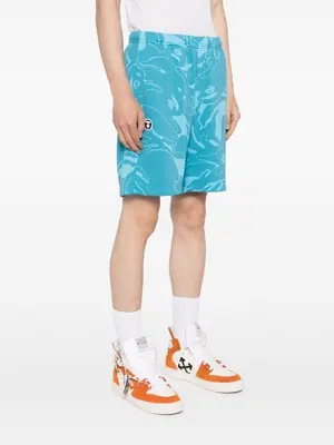AAPE BY *A BATHING APE Abstract-print Jersey Track Shorts