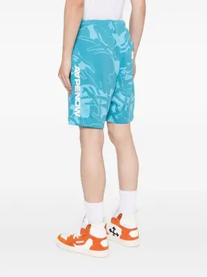 AAPE BY *A BATHING APE Abstract-print Jersey Track Shorts