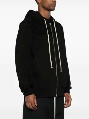 Rick Owens Zip-up Cotton Hoodie - Black