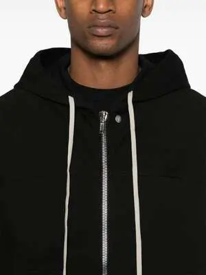 Rick Owens Zip-up Cotton Hoodie - Black