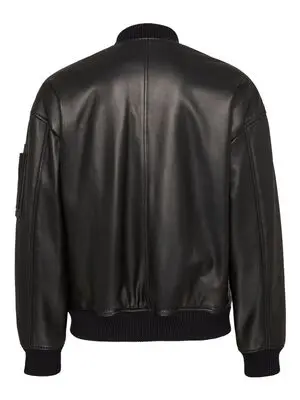 Dsquared2 Leather Bomber Jacket