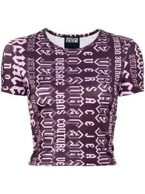 Versace Logomania Cropped T-shirt