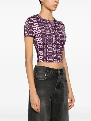 Versace Logomania Cropped T-shirt