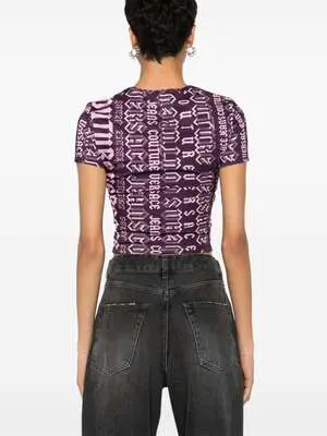 Versace Logomania Cropped T-shirt