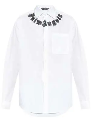 Palm Angels Logo-print Cotton Shirt