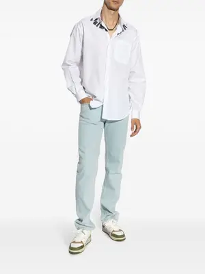 Palm Angels Logo-print Cotton Shirt
