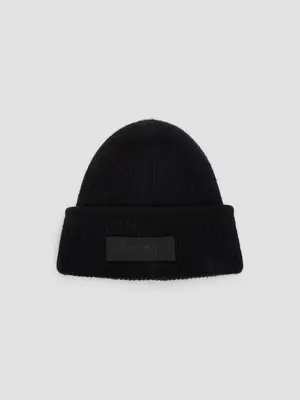 Jacquemus Logo Alpaca-blend Beanie - Black