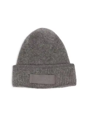 Jacquemus Logo Alpaca-blend Beanie Dark Grey