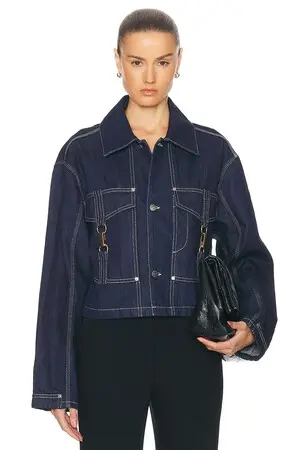 Stella McCartney Hardware Detailed Denim Jacket